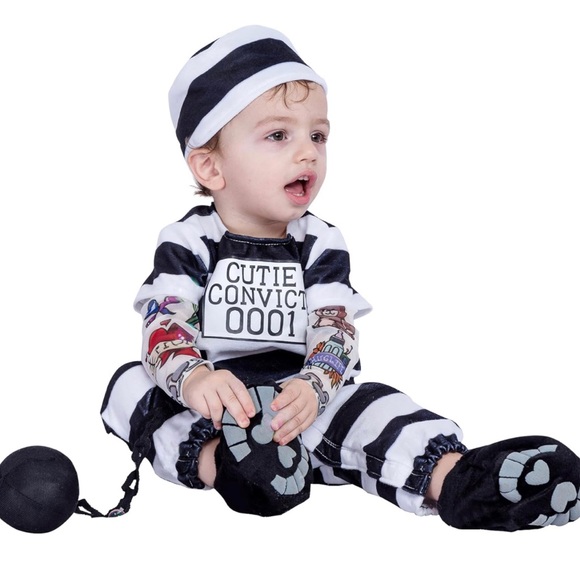 spooktacular Creations | Costumes | Baby Prisoner Convict Costume With ...